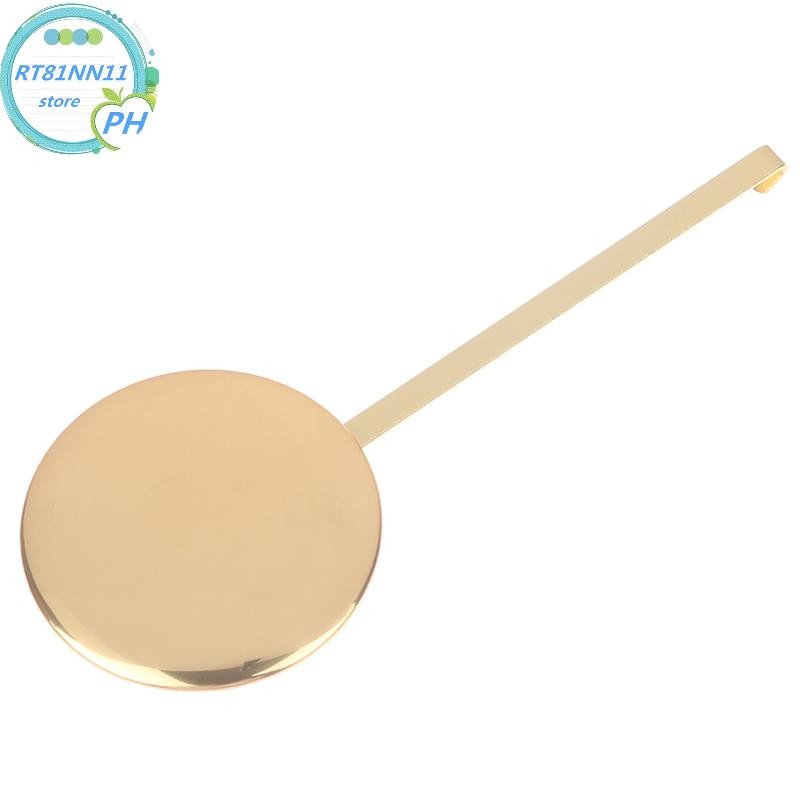 rt81nn11 High-gloss gold swing movement metal pendulum quartz wall ...