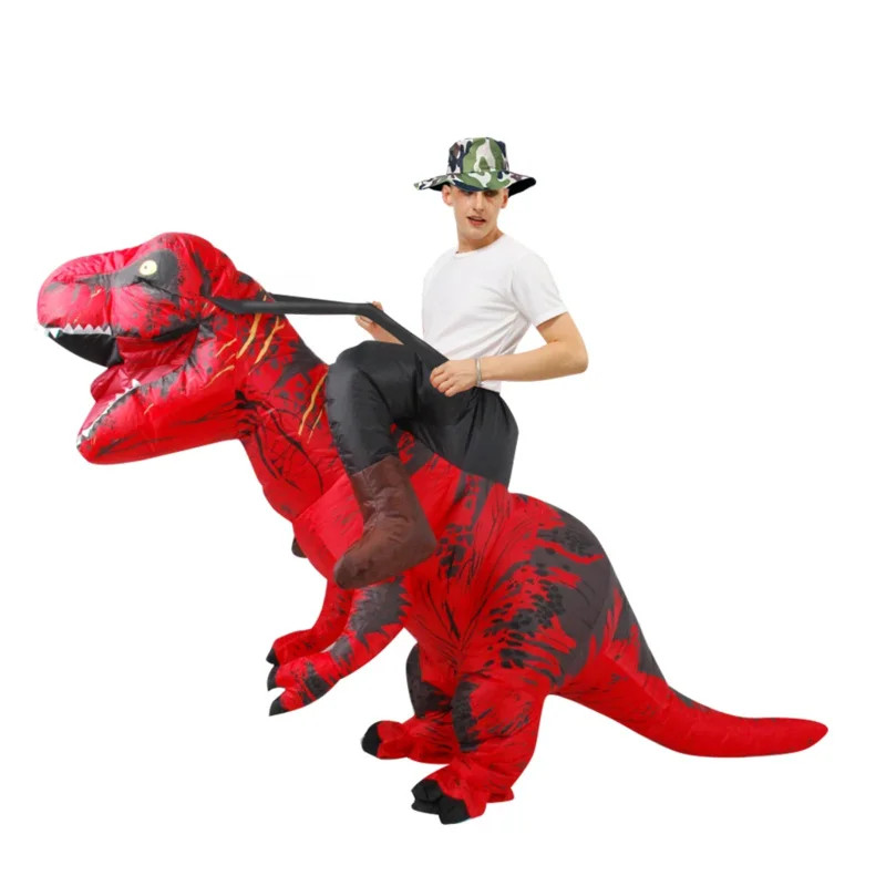Brown Carry on Me Dinosaur Inflatable Costumes Halloween Cosplay T-Rex ...
