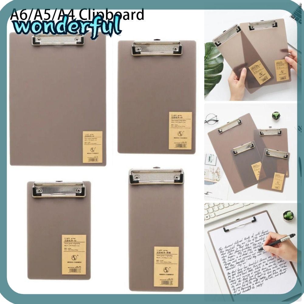 WONDER 2Pcs File Folder Board, Document Folder Writing Pad A6/A5/A4 ...