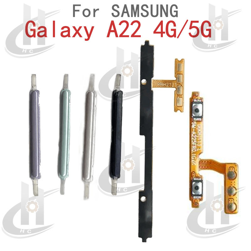 For Samsung Galaxy A22 4G 5G Power Volume Side Button Flex Cable Keys ...