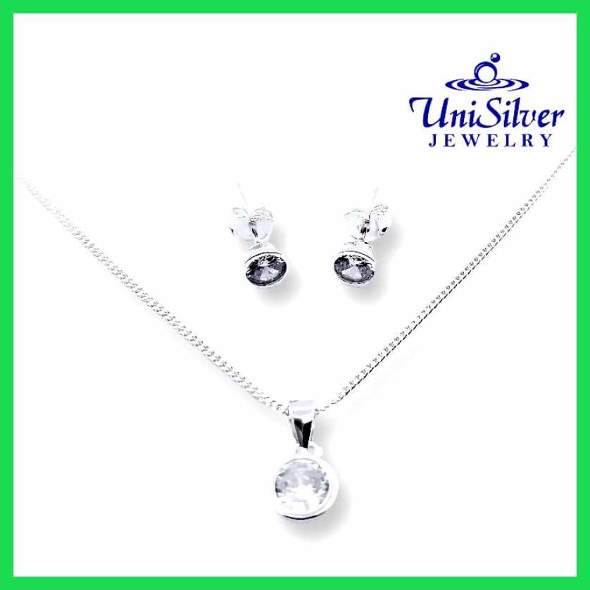 Unisilver[BH^925!Go$Sterling}k>Silver)n>Set)B>of)i>Jewelry)v>(SET01 ...
