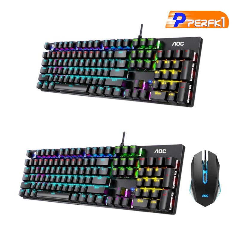 [Perfk1] Mechanical Keyboard USB Wired Keyboard Compact Mini Keyboard ...