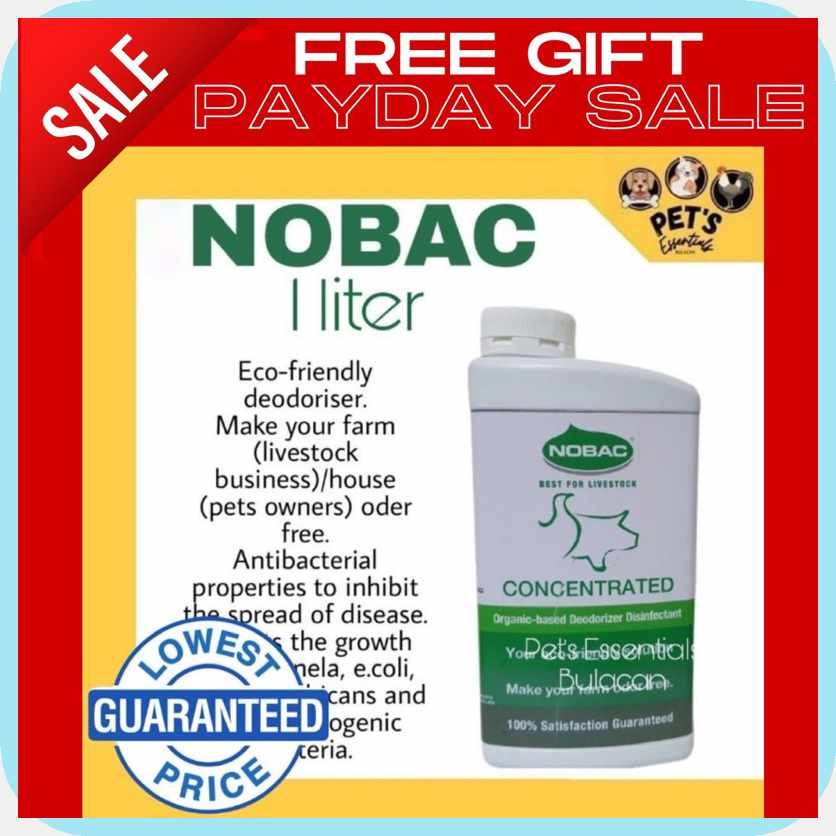 NOBAC:R*Organic-Based=O_Deodorizer+tg@HA@Y~Disinfectant?G~1L | Shopee ...