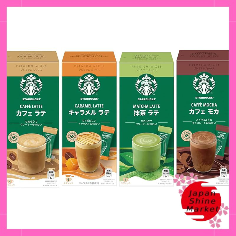 Starbucks® Premium Mix Assorted Stick Coffee - 4 Variety Set (Caffe ...