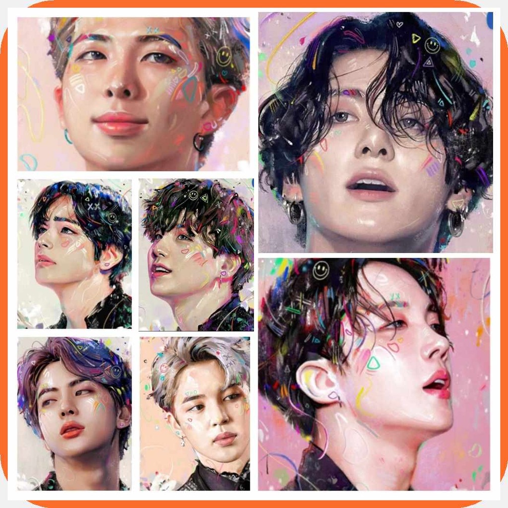 BTS#de'5D#Ew&DIY,Ih[Nm[Diamond,T[Painting,b[Round,a[Drill,k[oil paint ...