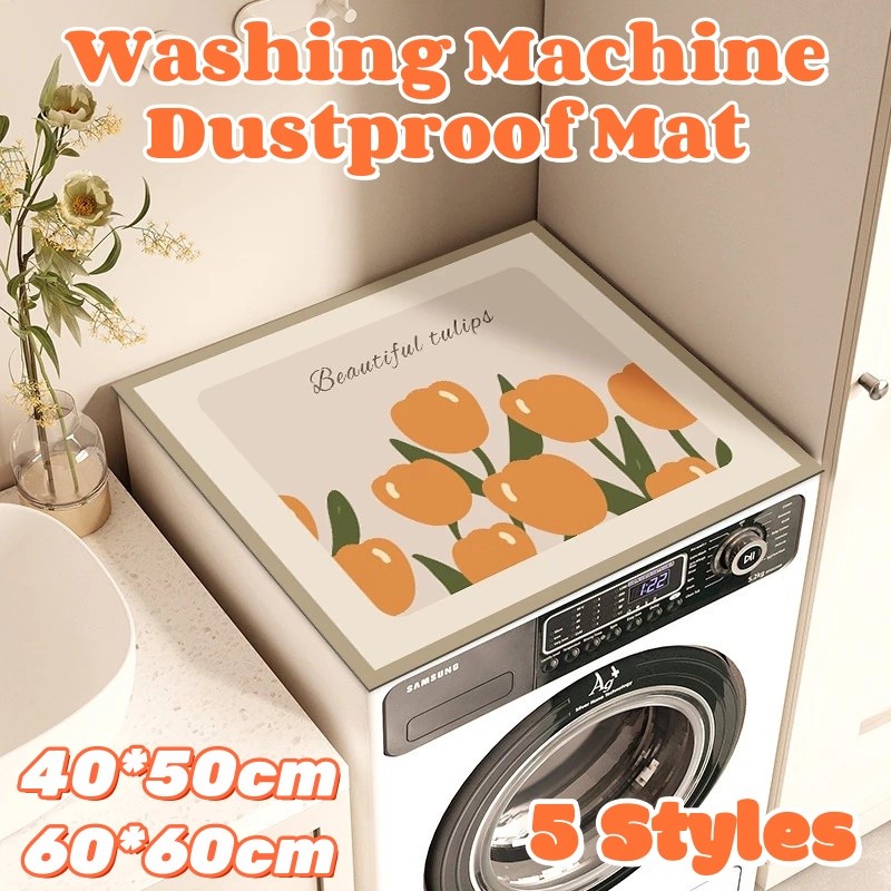 Washing Machine Dustproof Mat Drain Pad Dust Mat Protective Pad Drain ...