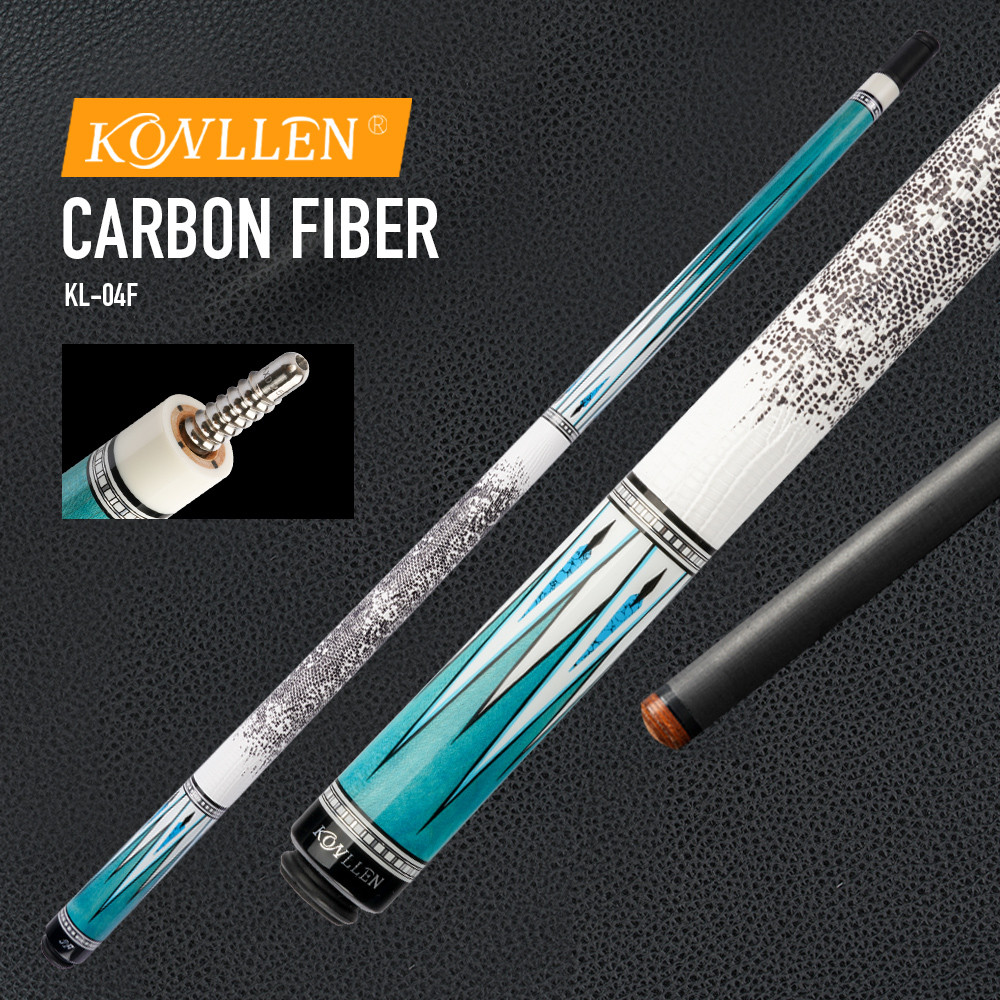 KONLLEN Carbon Fiber Pool Cue Stick 58-inch Professional Pool Sticks ...