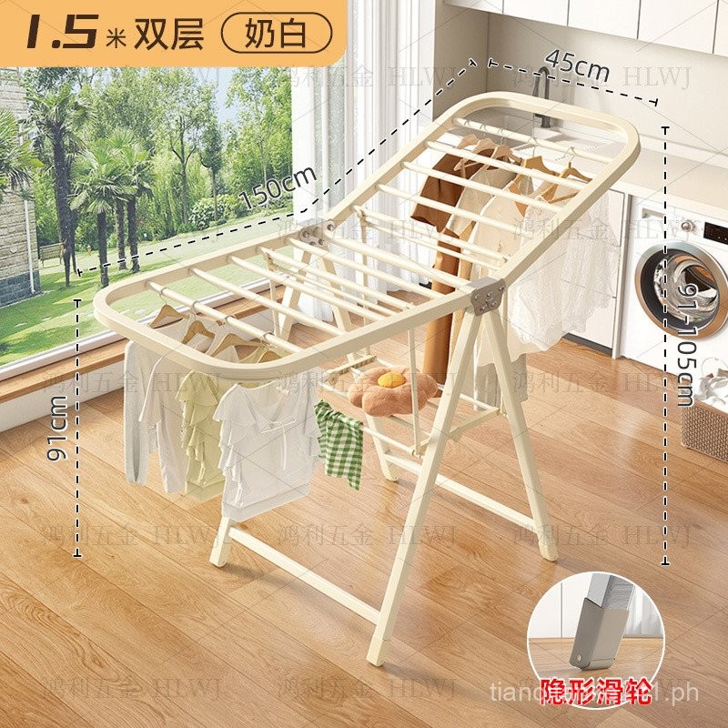 Foldable Clothes Drying Rack for Home Use, Balcony Clothes Drying Rack ...