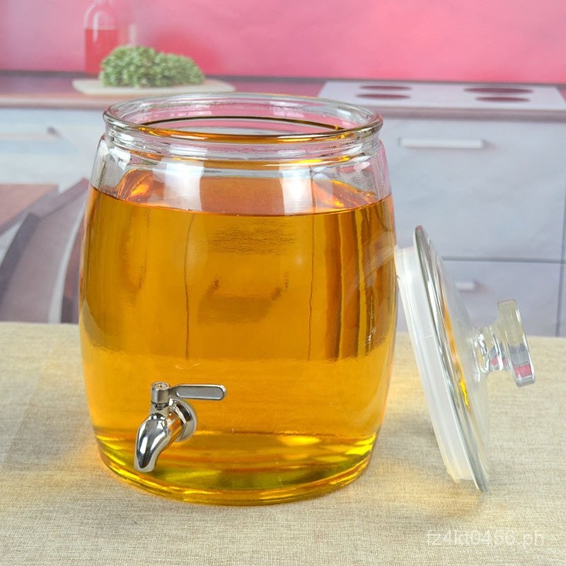 Special Wine Jar for Brewing Wine, Glass Bottle with Spout, Wide Mouth ...