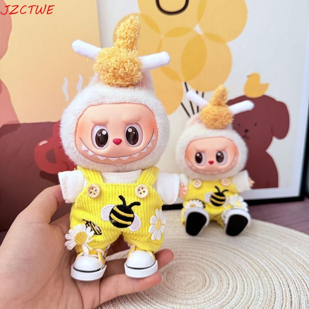 JZCTWE Labubu Doll's Cloth, Daisy Bee Sitting Labubu Time Cloth, Toy ...