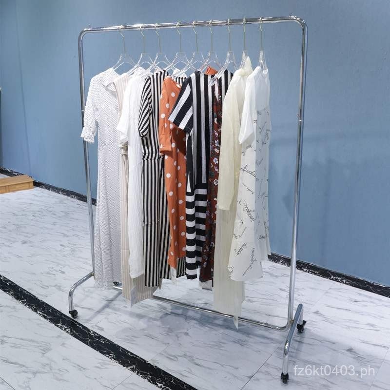 Clothing Display Rack Floor Standing Adjustable Height Garment Rack ...