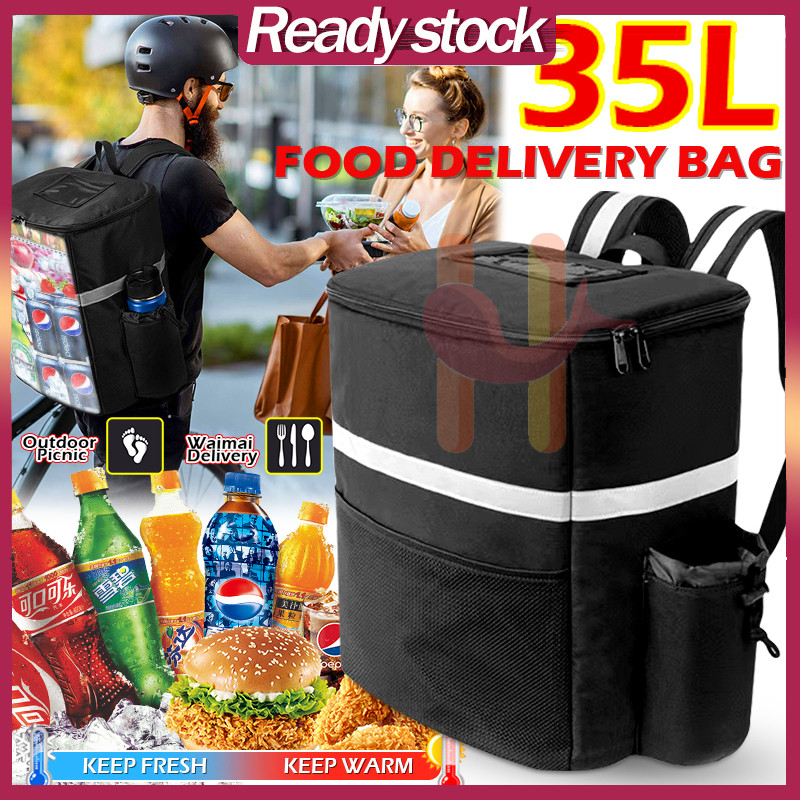 Backpack Food Delivery Bag Waterproof Thicken Thermal Insulated Food ...