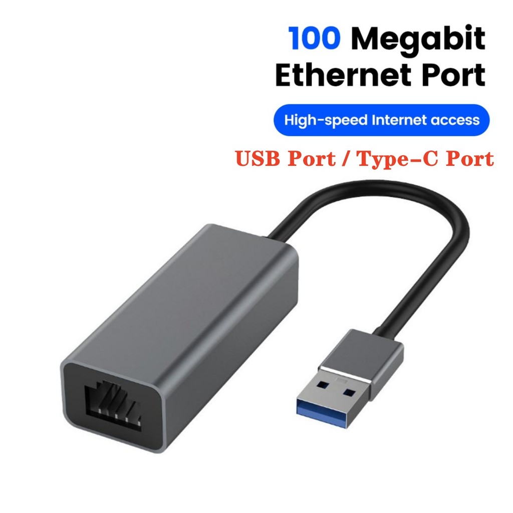 USB3.0 Network Card USB to Ethernet RJ45 USB Adapter 100Mbps LAN ...