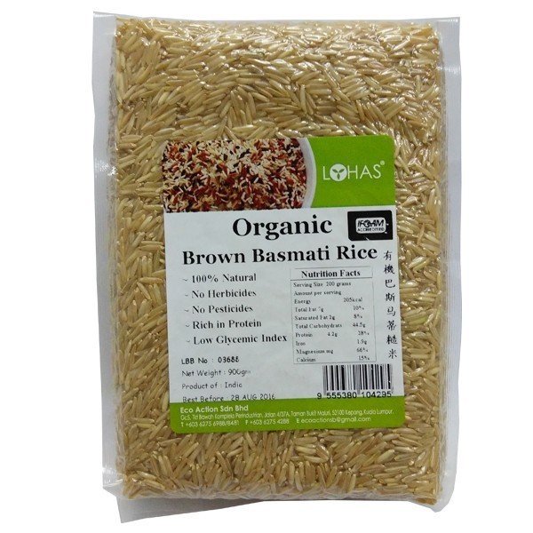 Lohas Organic Brown Basmati Rice 900G | Shopee Philippines