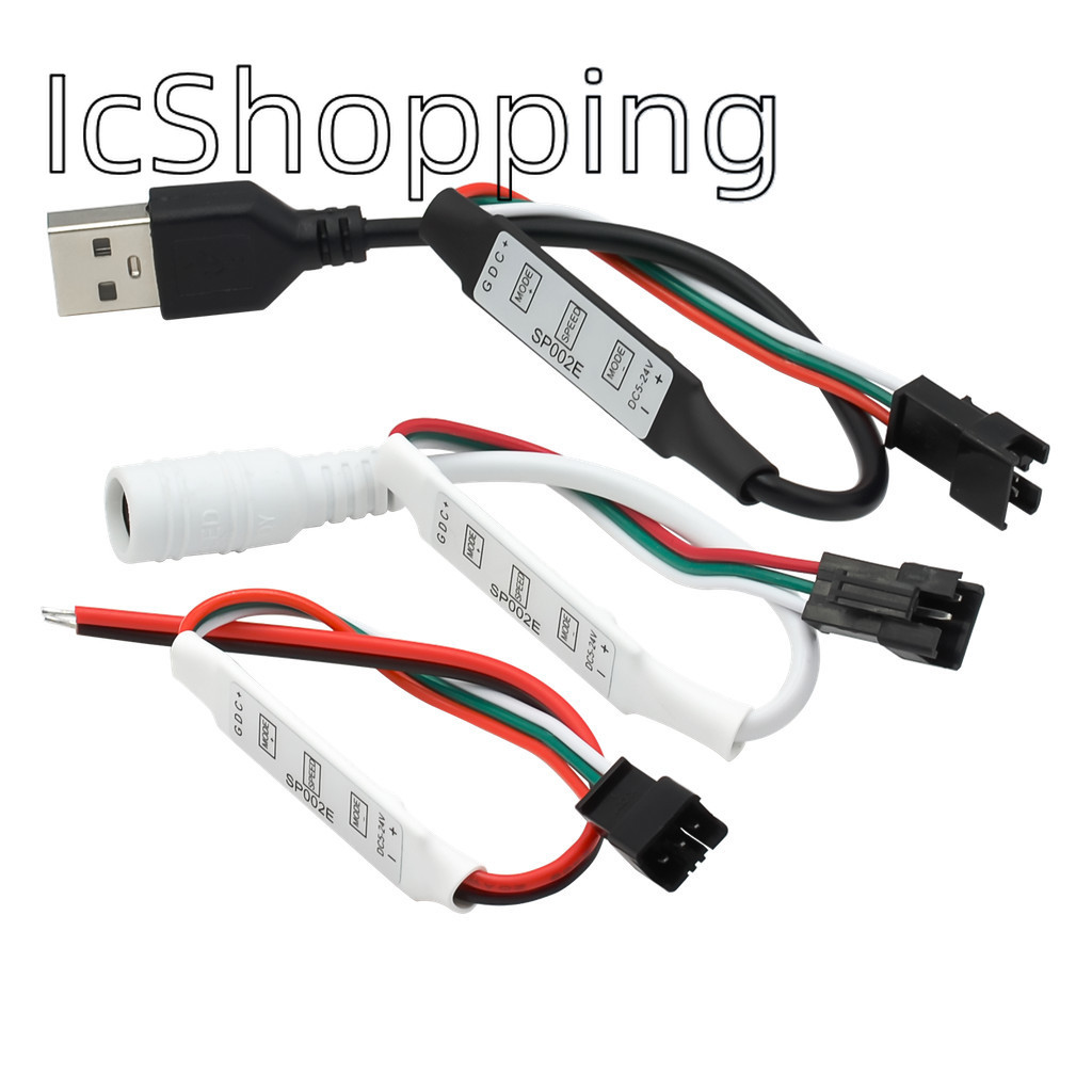 SP002E Mini 3 Keys RGB Led Controller For DC5-24V Pixels Dream Color ...