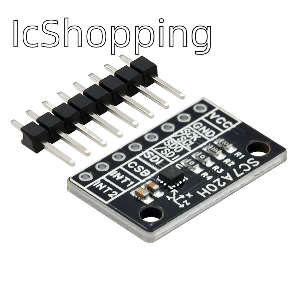 SC7A20H High Precision 3-Axis Gravity Acceleration Tilt Angle Sensor Module IIC/SPI Transmission ...