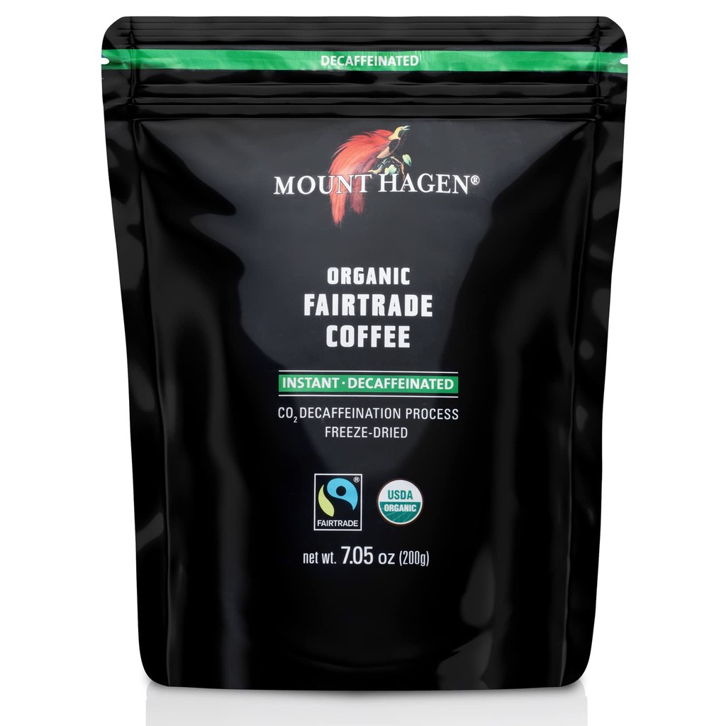 Mount Hagen Mount Hagen Organic Fairtrade Instant Coffee Decaffeinated ...