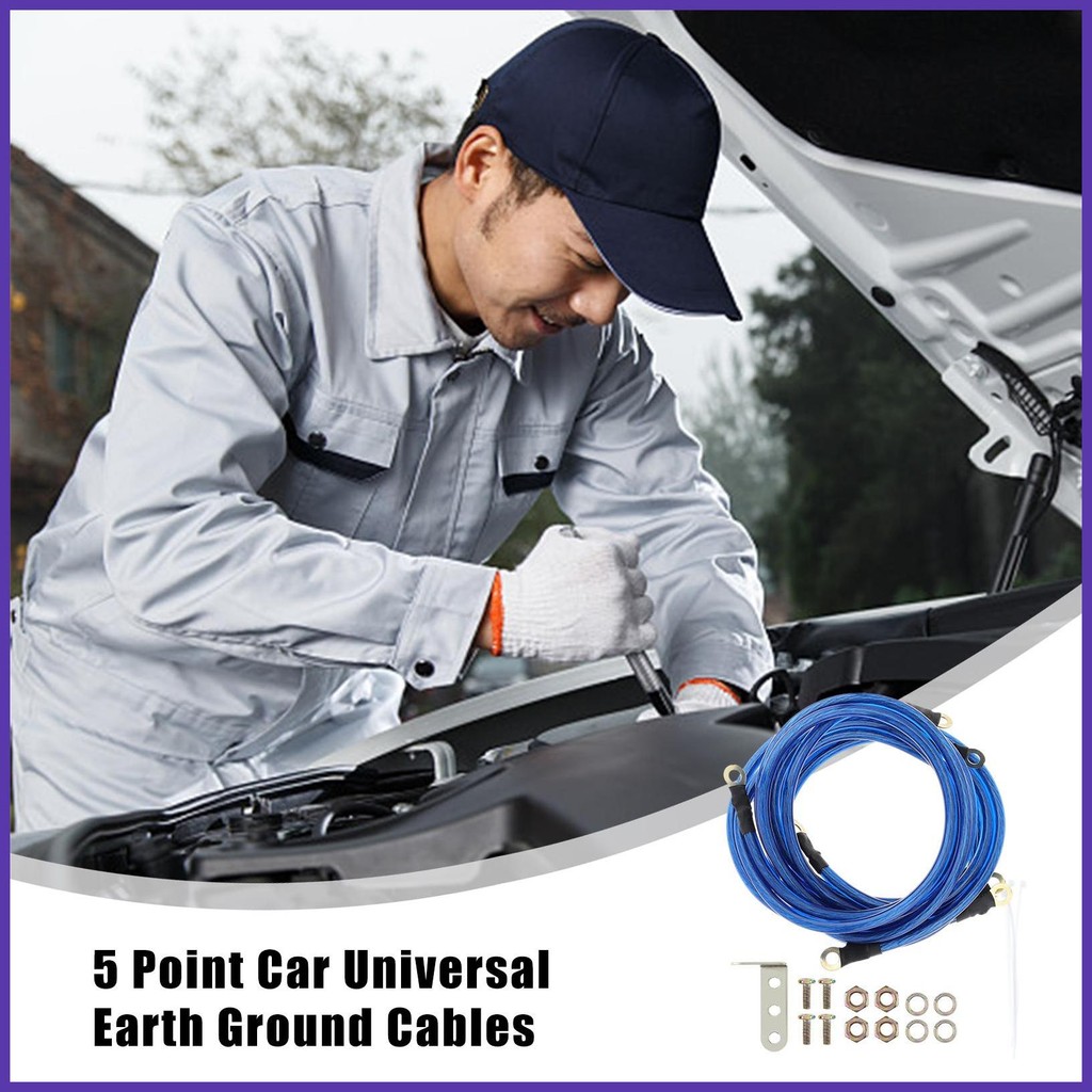 Grounding Kit for Car Car Battery Grounding Wiring Cable Kit Wire ...