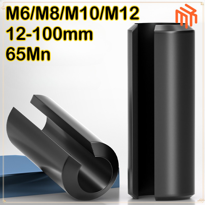 [MX1] M6-M8-M10-M12 65Mn Black Manganese Steel Elastic Pin Open Pin ...