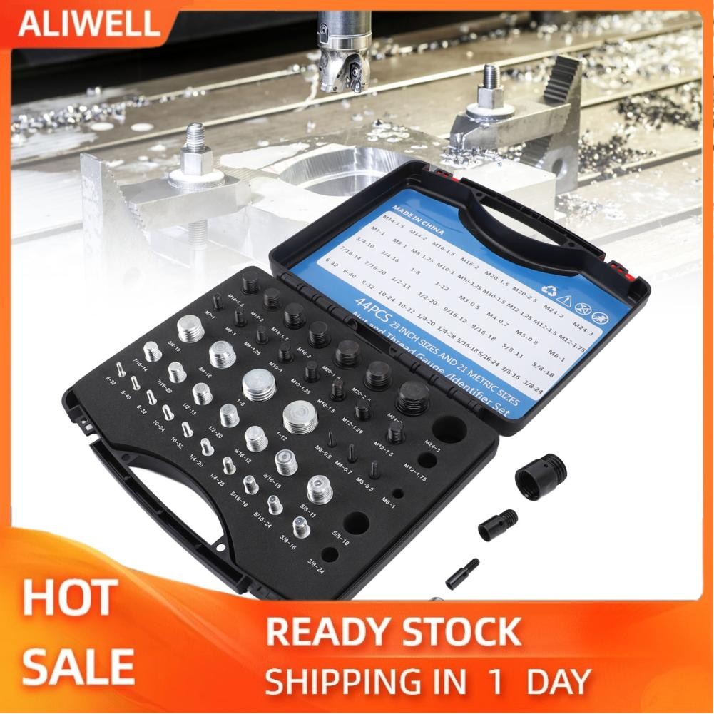Aliwell Nut and Bolt Thread Checker 44 PCS Gauges Individually ...