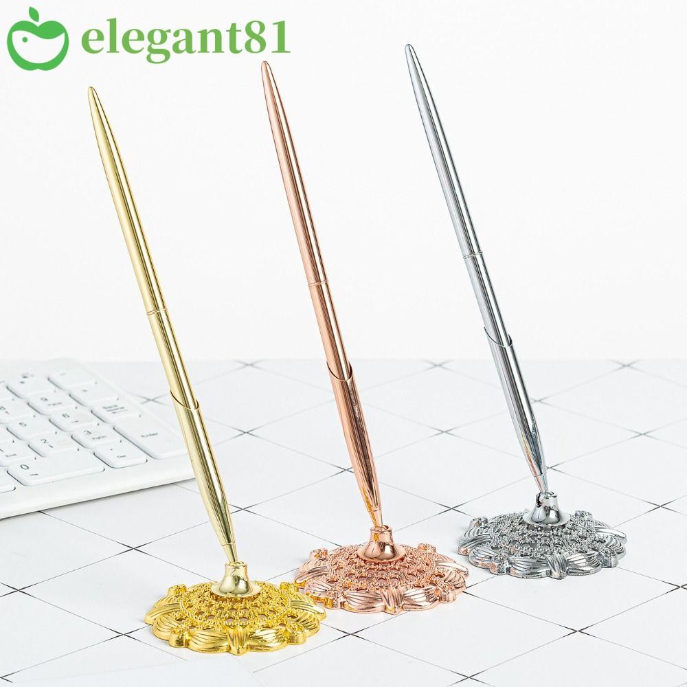 ELEGANT81 Signing Diamond Pen, Attached Base Smooth Writing Reception ...