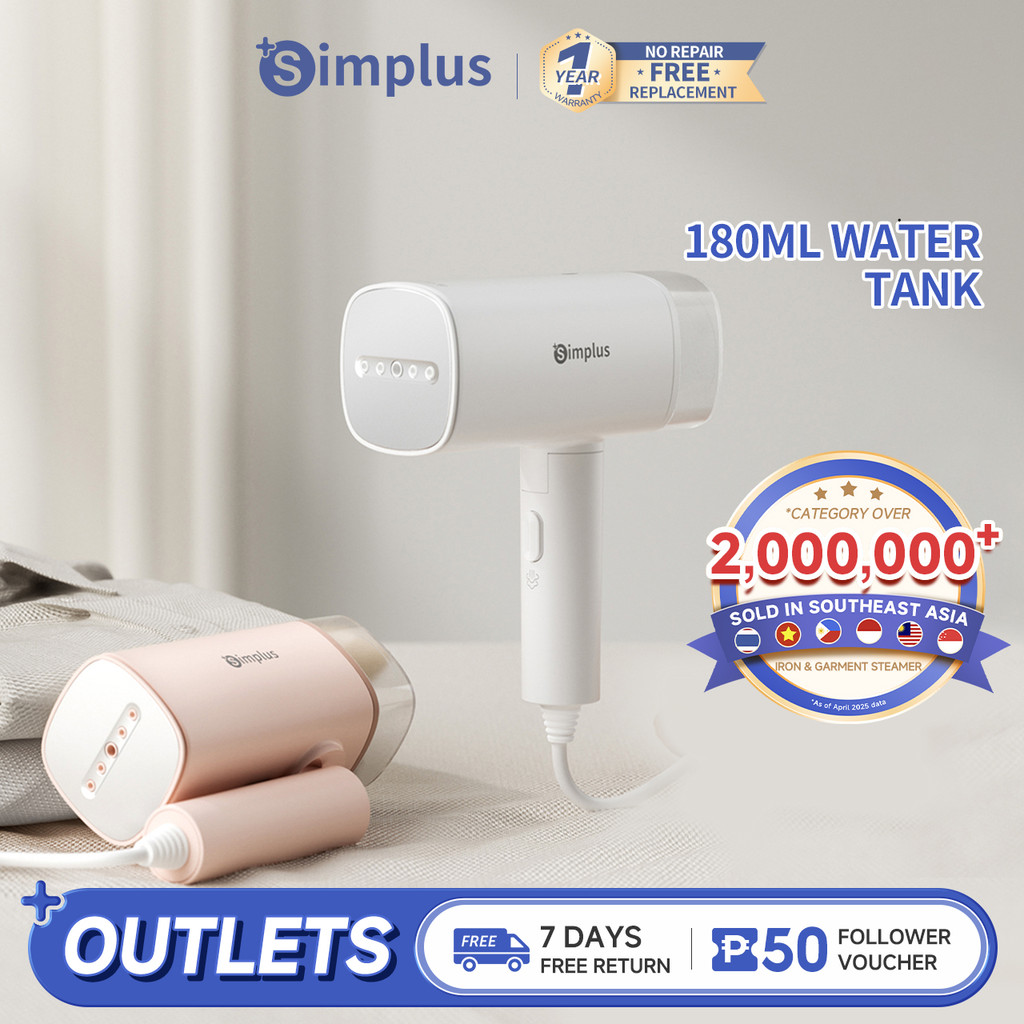 Simplus Steam Iron Handheld Garment Steamer 180ml Water Tank Foldable ...