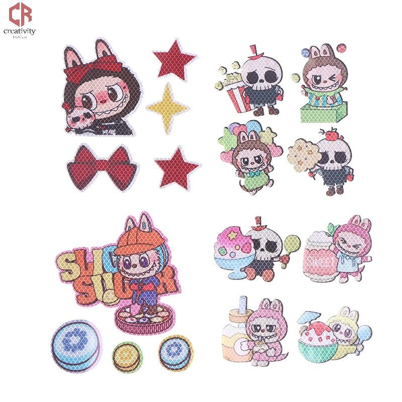 [CR] Cute Car Stickers Cartoon Reflective Car Stickers Scratch Covering ...
