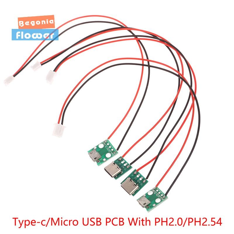 Begonia Flower Type-c PCB With Cabel Converter Adapter Micro USB To DIP ...