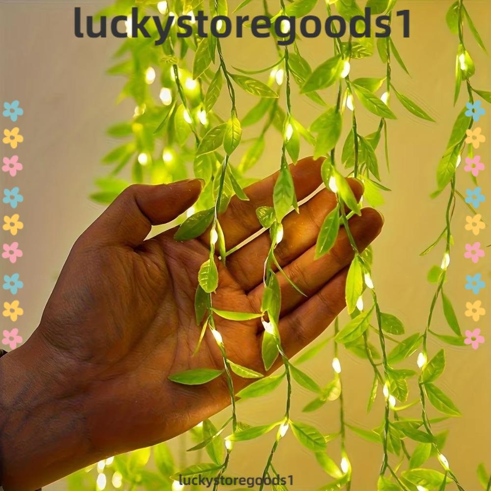 LUCKYSTOREGOODS Willow Curtain Lamp, 2M 20Light Desktop Decoration ...