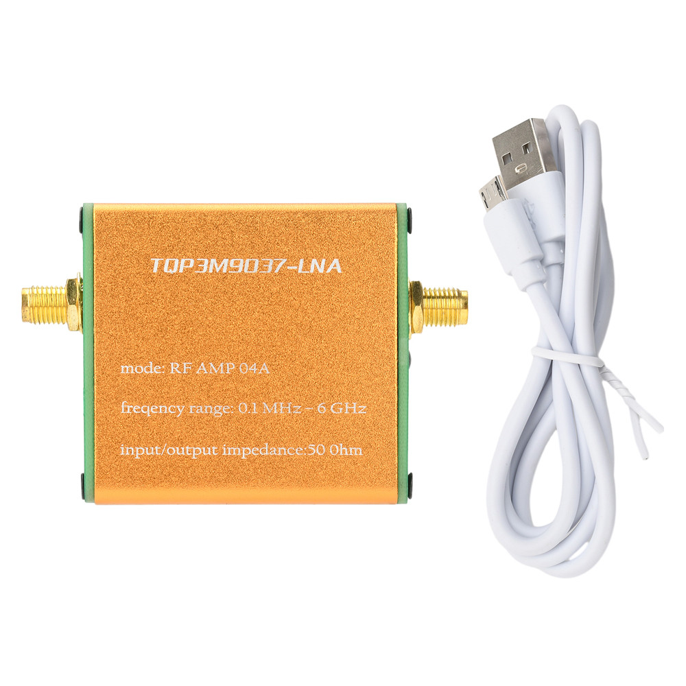 100k-6GHz Full Band Low Noise Flow Gold Signal Amplifier TQP3M9037-LNA Radio Signal Enhancer ...
