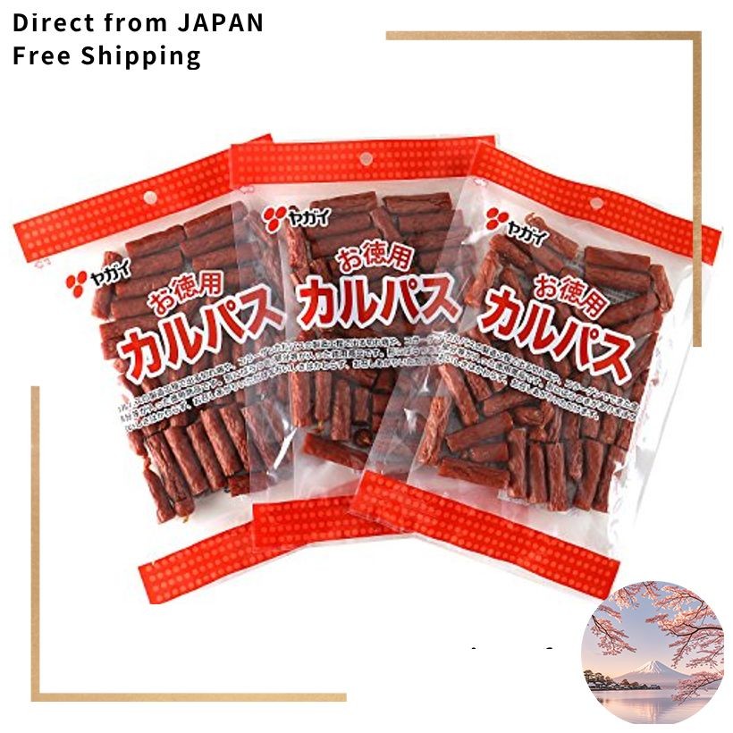 Yagai Bulk Calpas Sausage 140g x 3 Bags【Snacks, Japanese Delicacies ...