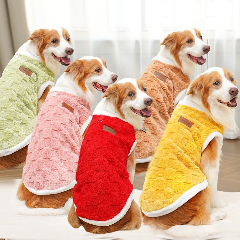 Big Dogs Clothes Winter Warm Sweater,Winter Warm Dog Vest Fleece Dog ...