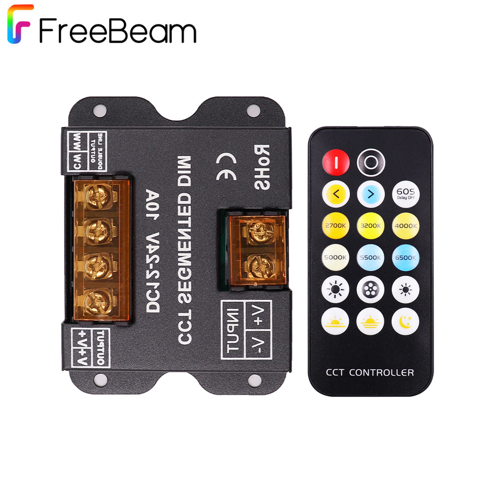 CCT LED Dimmer for 2 Wire 3 Wire CCT LED Strip Light RF Color ...