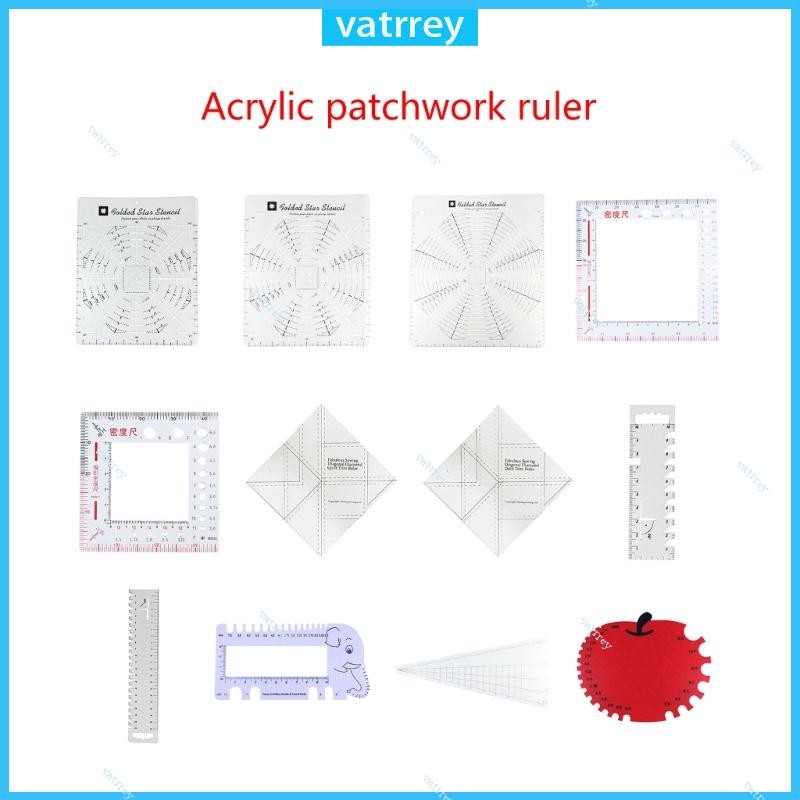 VA Patchwork Ruler Sewing Ruler Multifunctional Acrylic Ruler Fabric ...