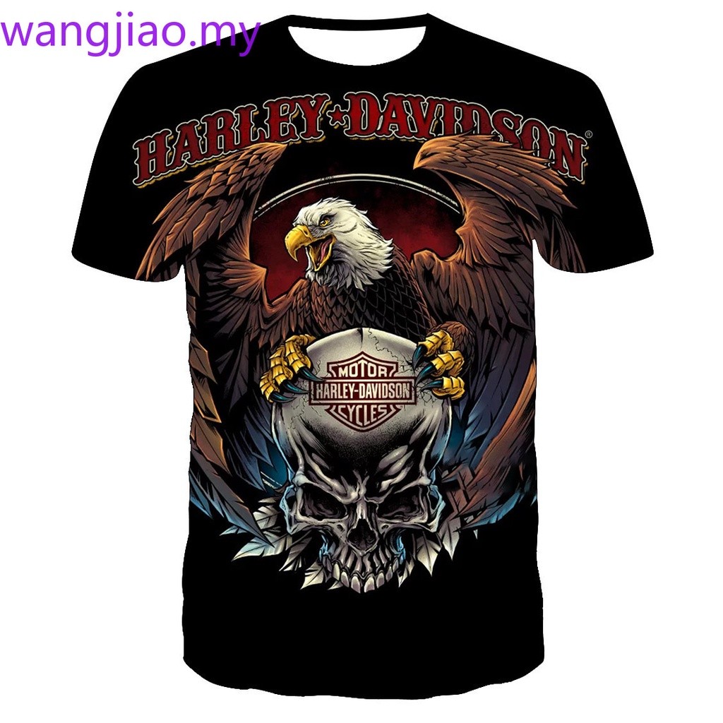 Men’s T-shirt Full Body 3d Print O-Neck Tshirt Fashion Eagle T-shirt ...