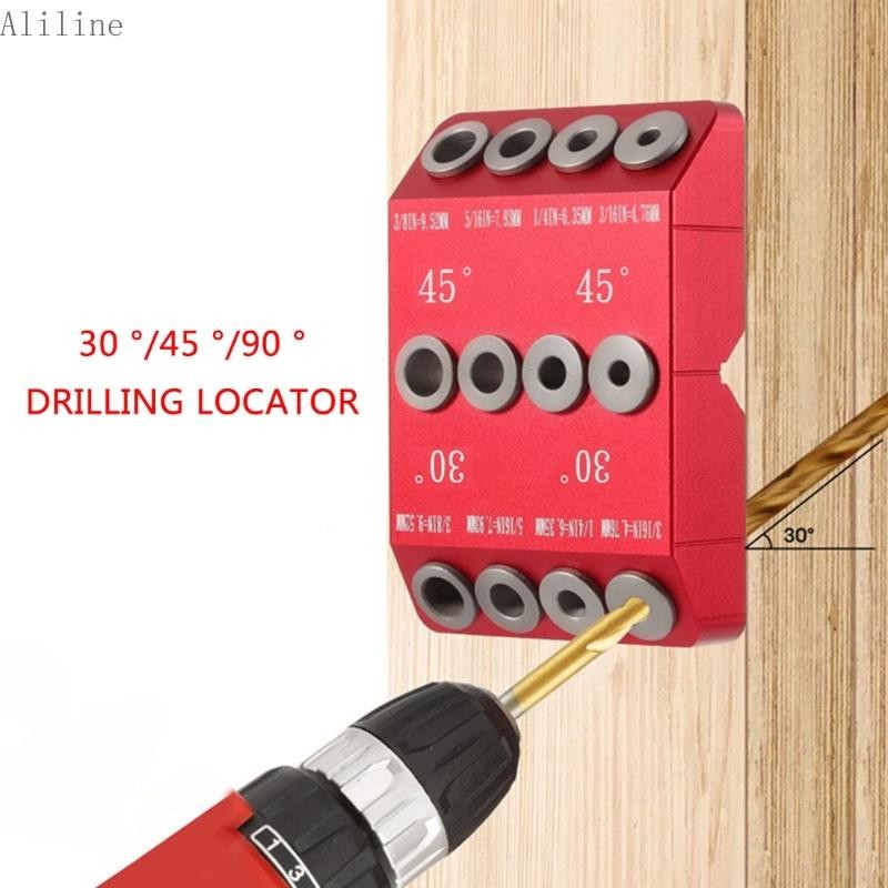 Alilin Adjustable Angle Drill Guide Jig 30 45 90 Degree for Straight ...