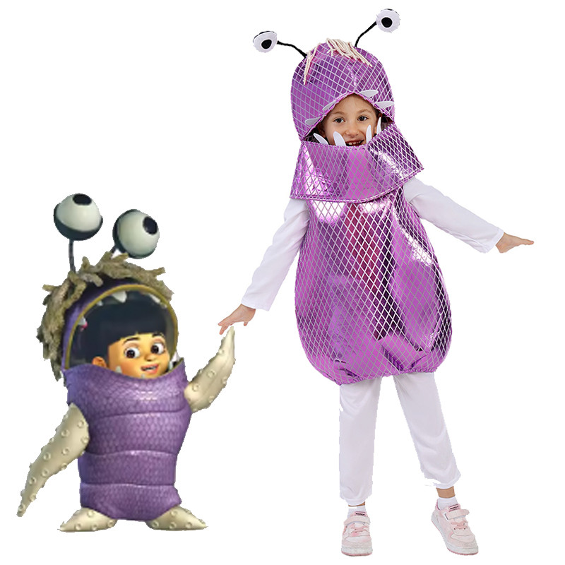 Purple Mary Monsters Child Fancy Dress Up Girl Boo Monster Halloween ...