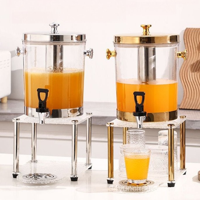 Buffet Juice TripodCommercial Stainless Steel Juice BucketTransparent ...