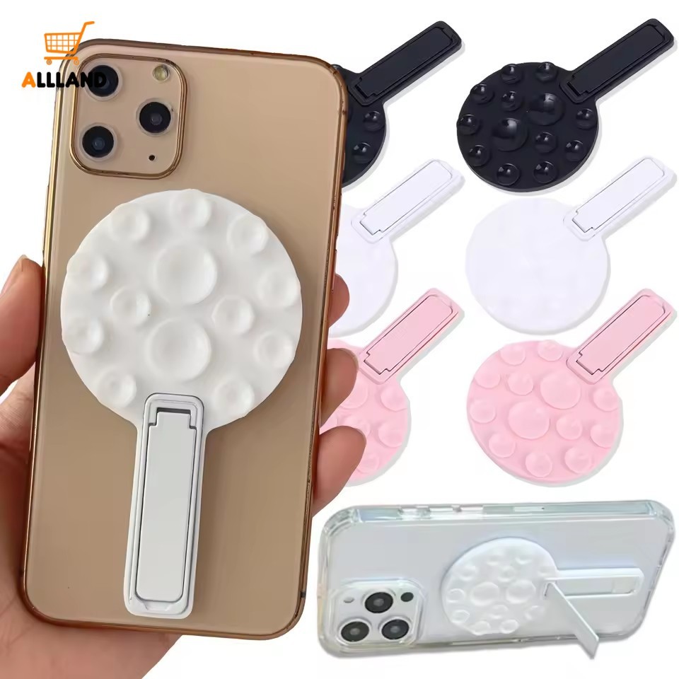 Multifunction Desktop Foldabale Phones Holder - Adhesive Soft Silicone ...