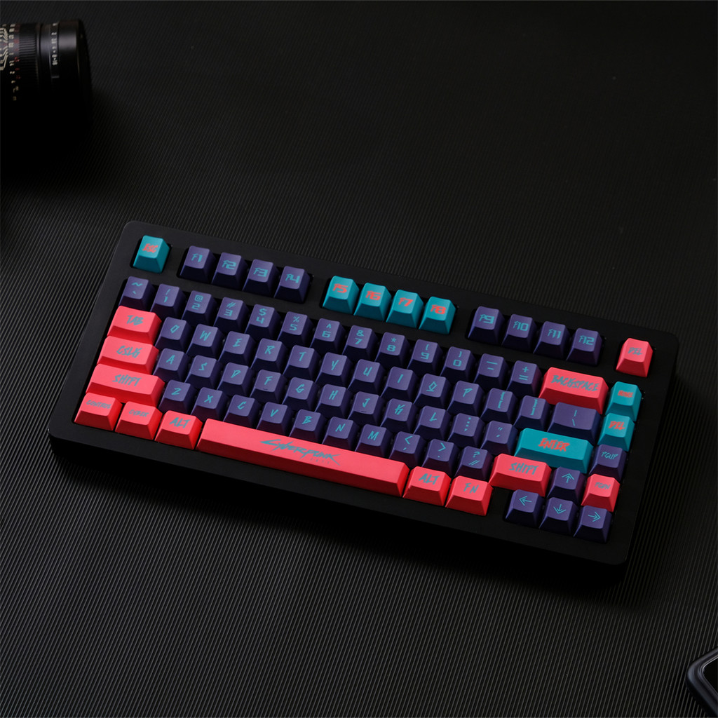 Cyberpunk Pink 2077 Keycaps Cherry Profile PBT Dye Sublimation Keycap ...