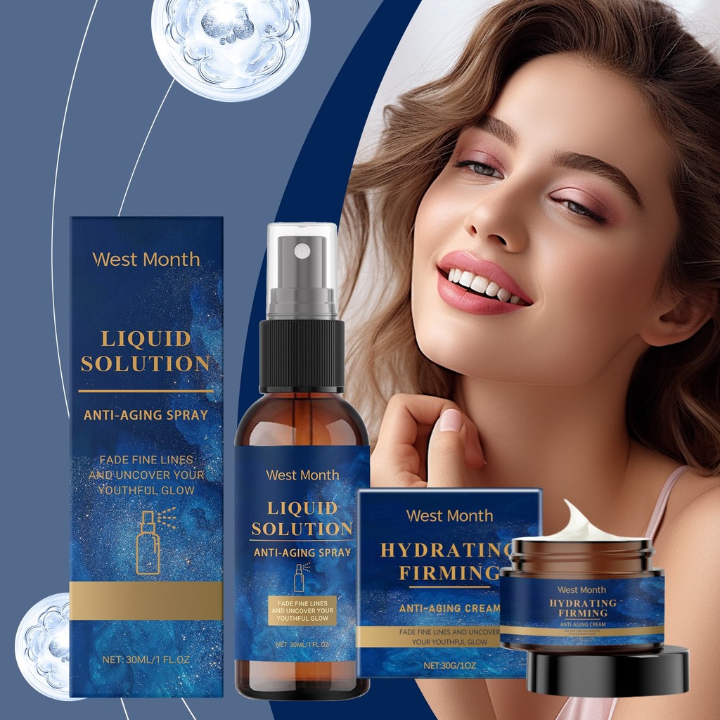 Facial Hydration Set- Anti-aging Cream& Spray, Travel Set, Liquid ...