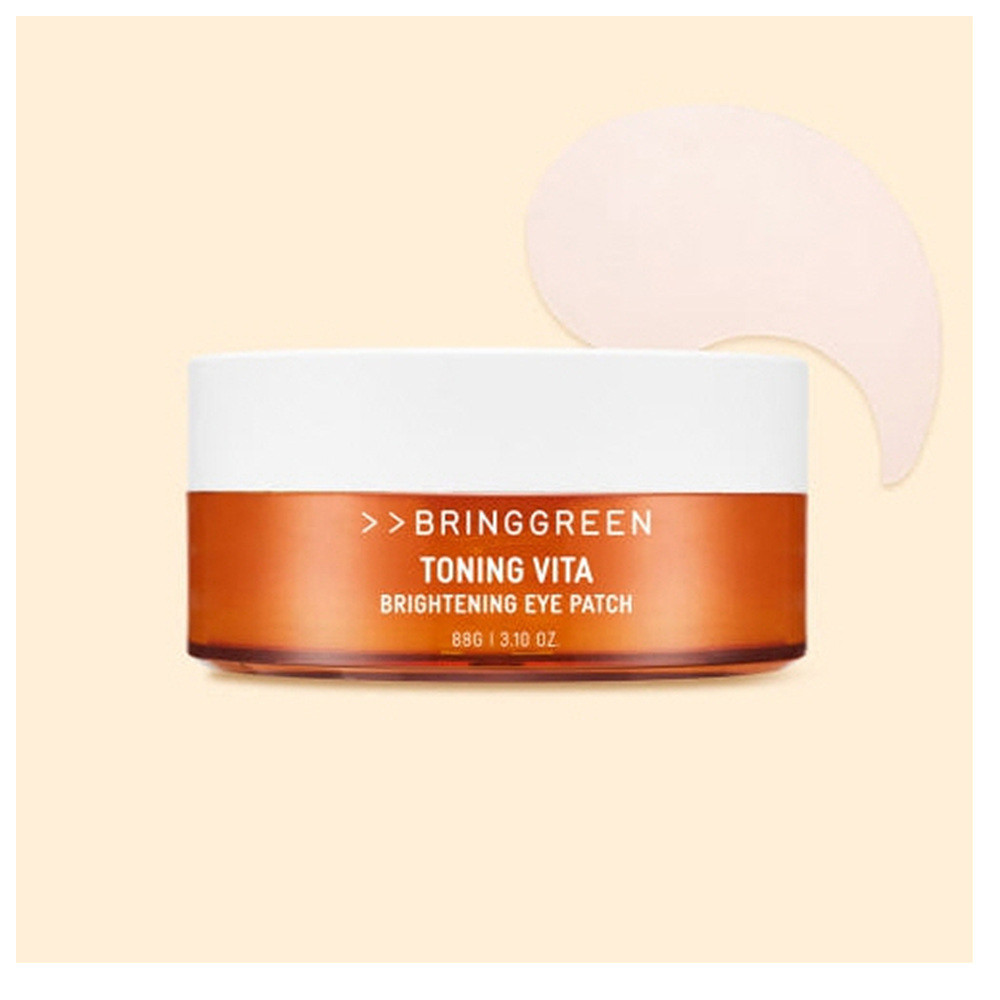 BRING GREEN Toning Vita Brightening Eye Patch 60 Sheets | Shopee ...
