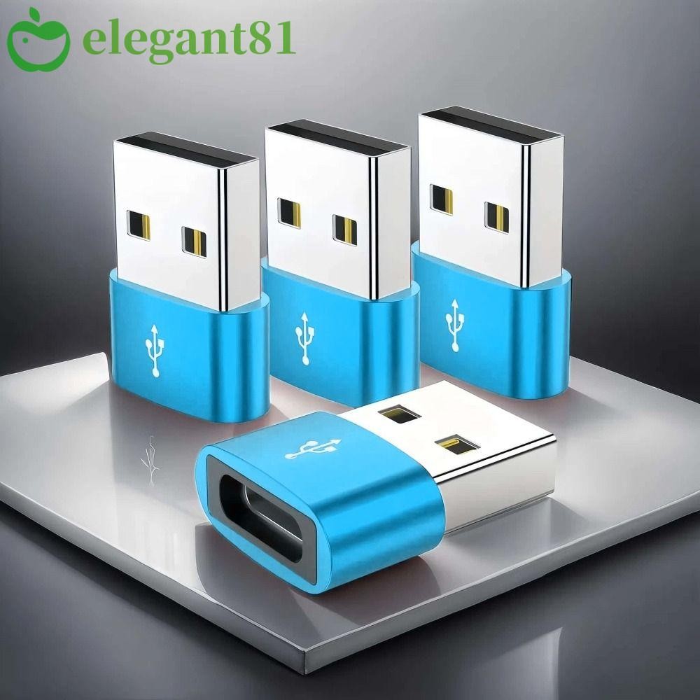 ELEGANT81 5pcs USB Type C Adapter, Aluminium Alloy Mini OTG Data ...