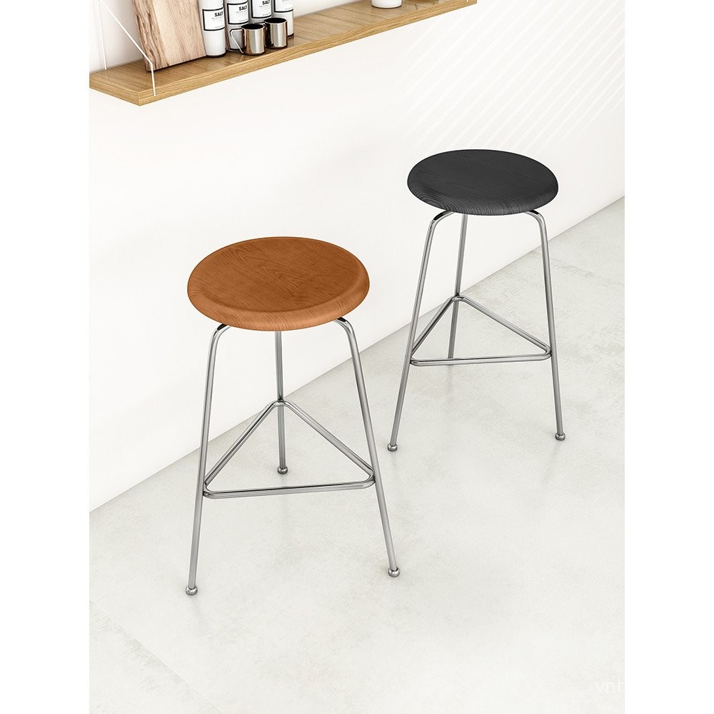 Ant Bar Stool Japanese Style Stainless Steel Bar Chair High Foot Home ...