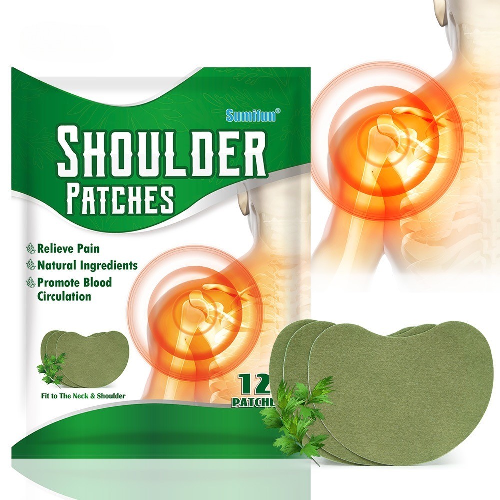 12Pcs Wormwood Shoulder Neck Pain Patches Cervical Joint Relieve ...