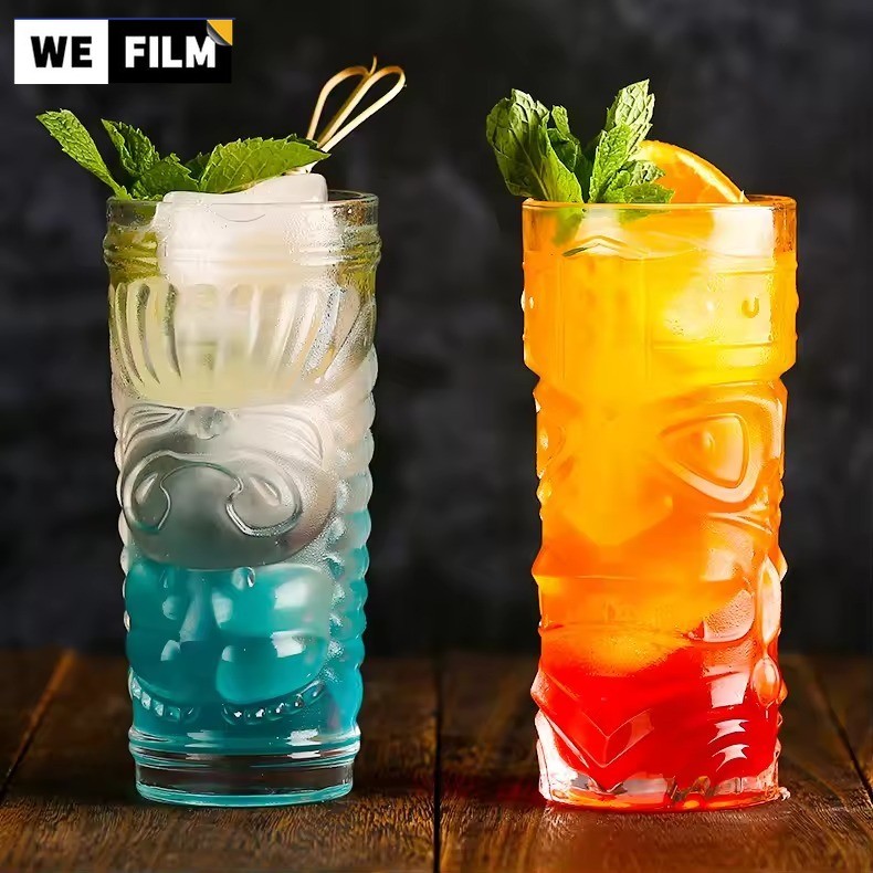 Fun Cocktail Glass 380ml Tropical Theme For Pineapple Juice Rum ...