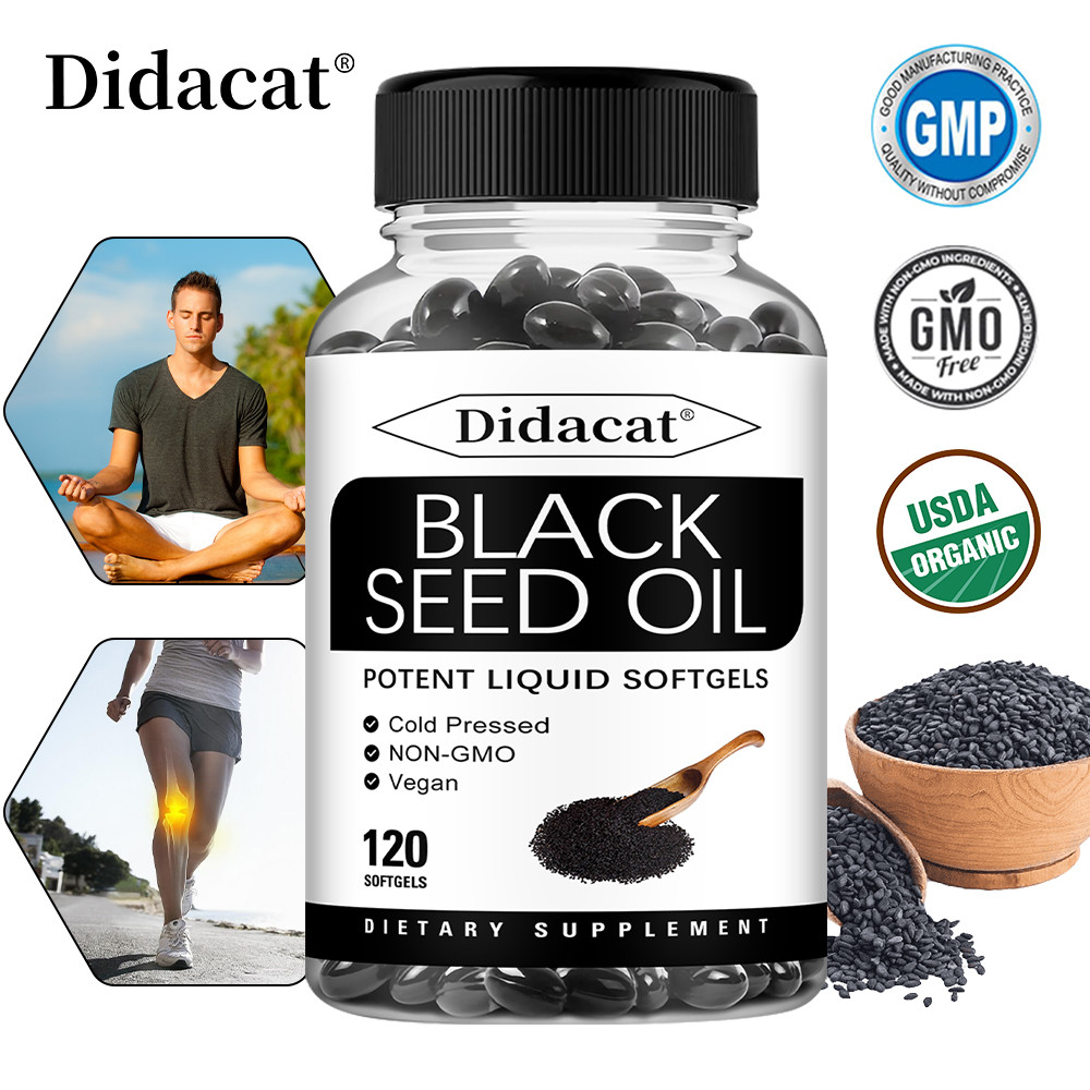 Didacat Black Seed Oil Supplement-Immunity Support Healthy Digestion ...