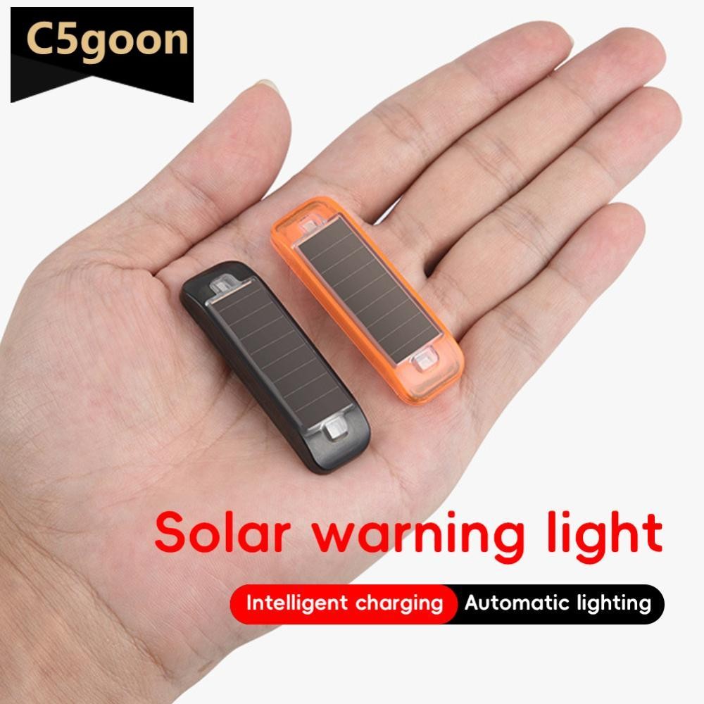 C5GOON Car Solar Energy Warning Light LED Flashlight Indicator In-Night ...