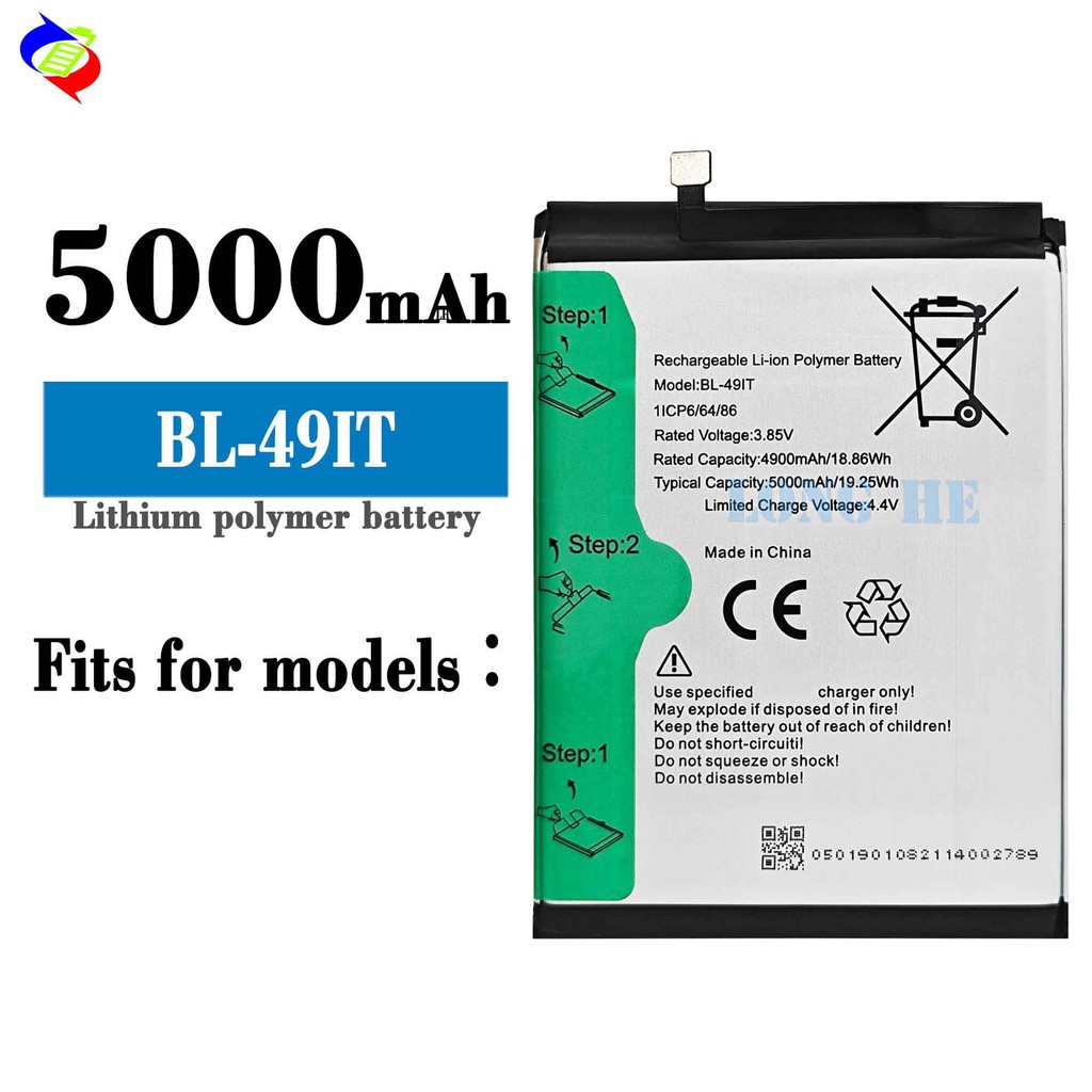 Tecno BL-49IT 5000Mah Original Mobile Phone Battery | Shopee Philippines