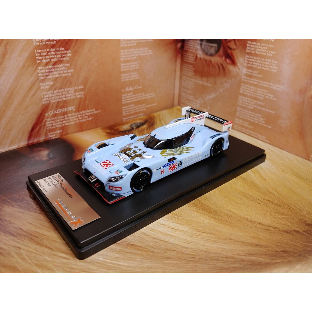 [Ready Stock] Premium X Nissan GT-R LM NISMO No. 23 Manchester City Team Public Display Car 1/43 ...